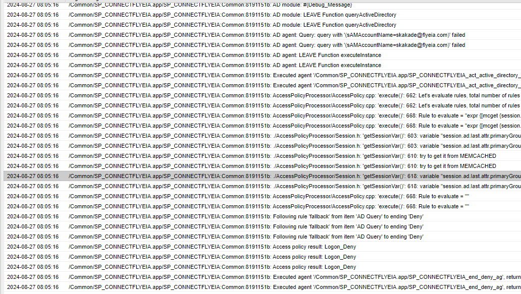 Login authentication error on F5 apm | DevCentral