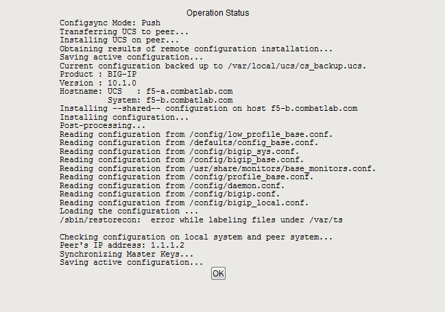 when I syn F5,that make a error | DevCentral