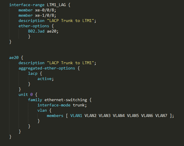 LTM to Junos LACP Query | DevCentral