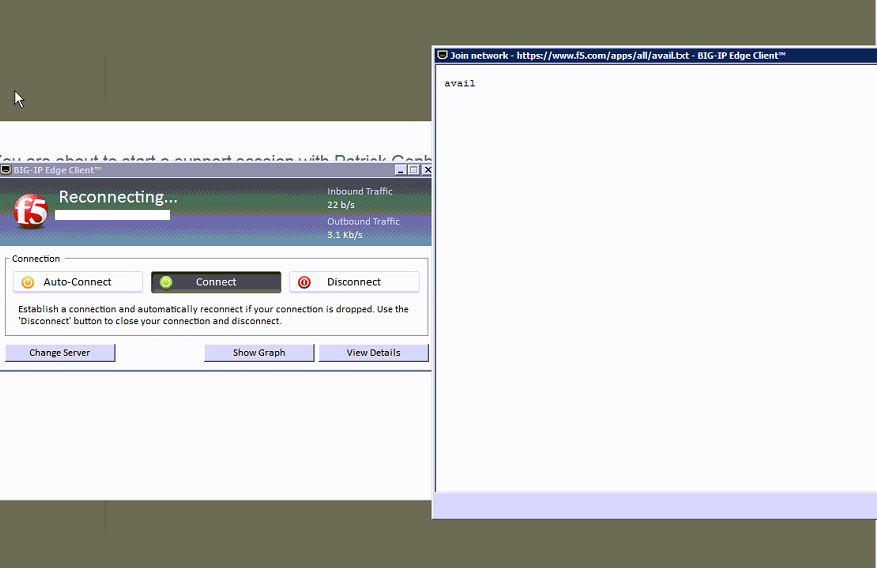 Big IP Edge Client Issue | DevCentral