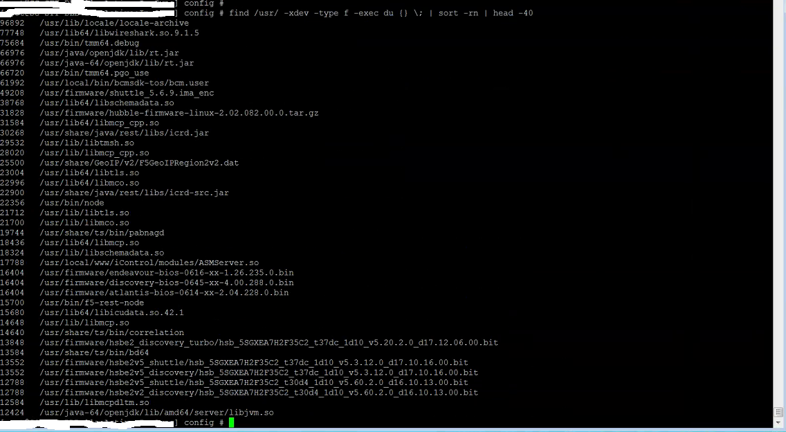 Files to be deleted in /usr | DevCentral