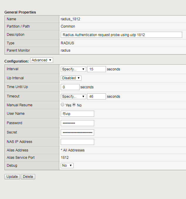 Radius Health monitor for ISE PSN | DevCentral