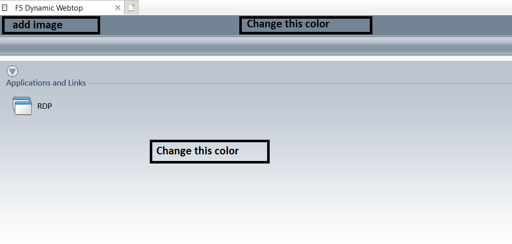 APM Webtop customisation | DevCentral