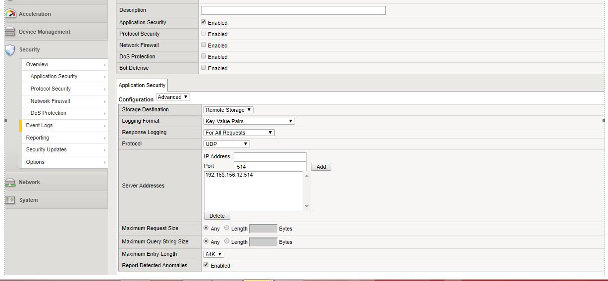 We need to configure F5 ASM to send logs to Qradar-SIEM | DevCentral