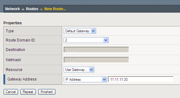 Two route domains and partition common | DevCentral