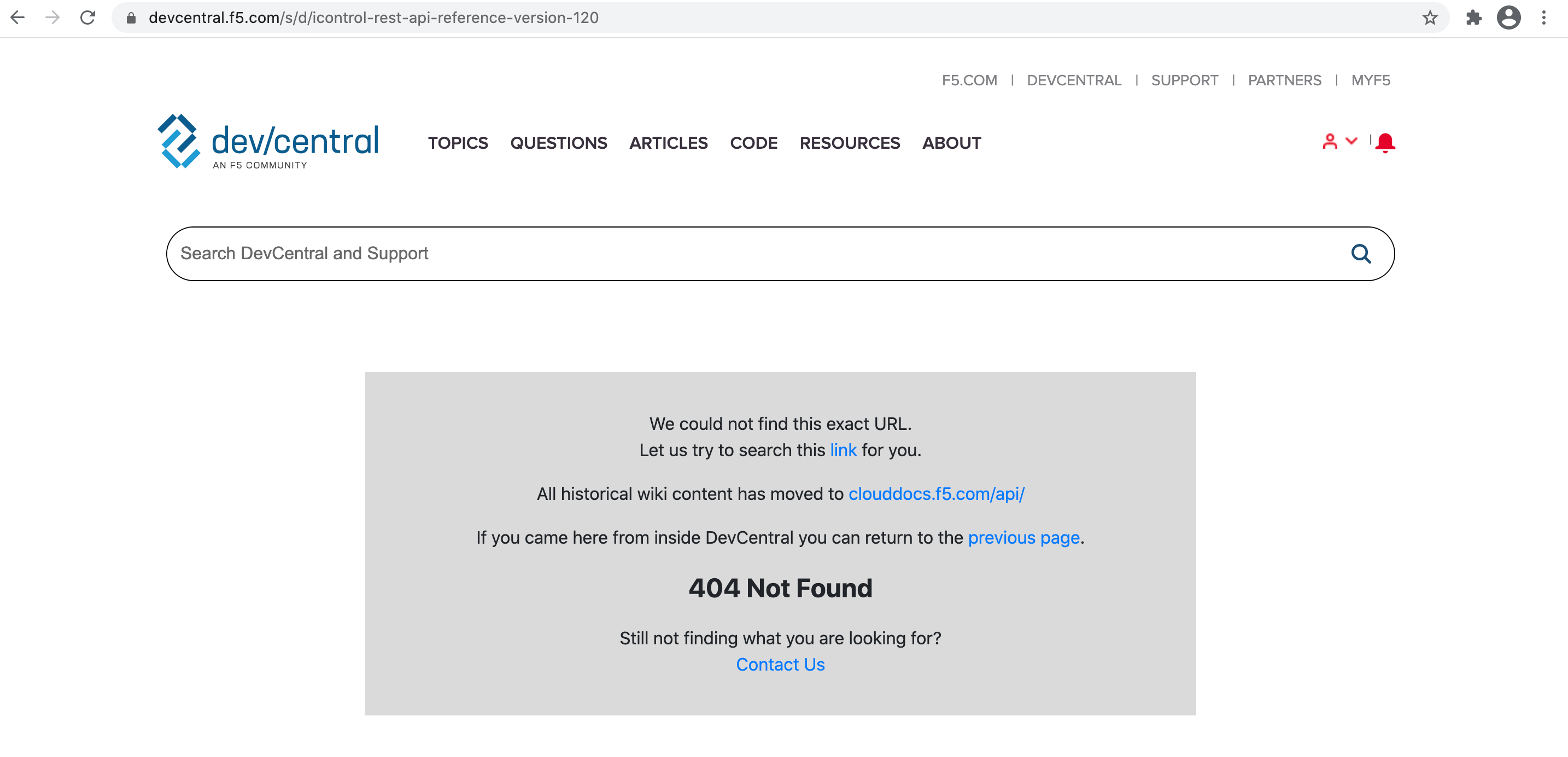 Broken Links on devcentral | DevCentral