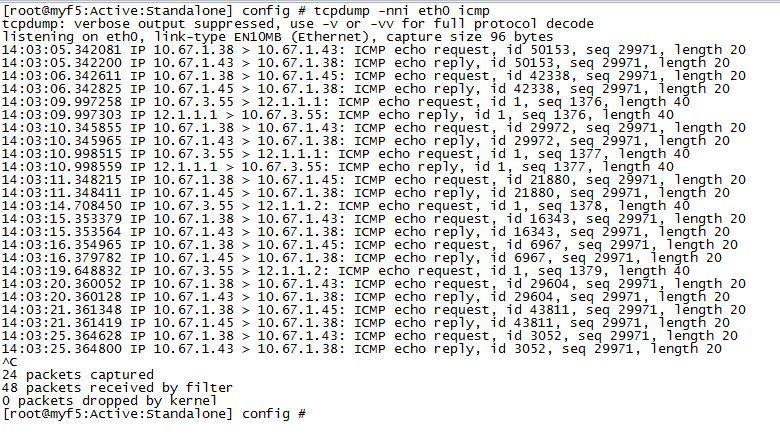 Unable to ping VIP from outside, but can ping it form F5 | DevCentral