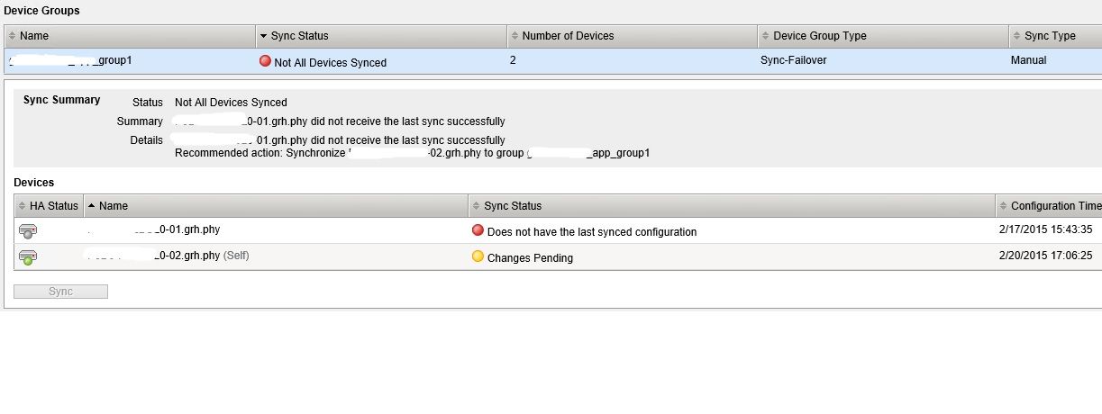 Sync error on F5 LTM | DevCentral