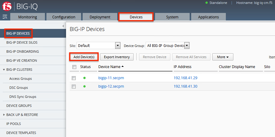 Orchestrated Infrastructure Security - BIG-IQ | DevCentral
