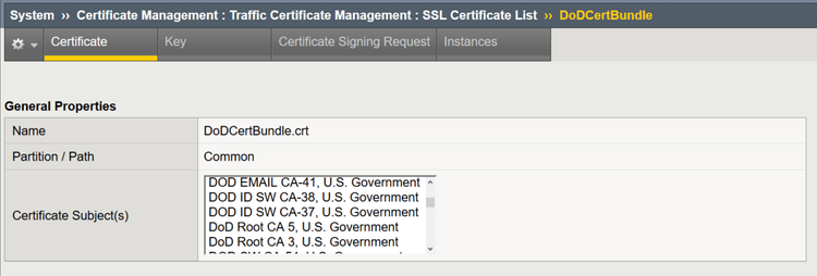 Creating, Importing and Assigning a CA Certificate Bundle | DevCentral