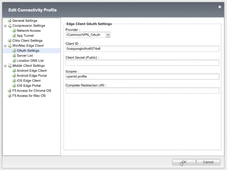 VPN Access with MFA using Edge Client 7.2.1 and APM 16.0 | DevCentral