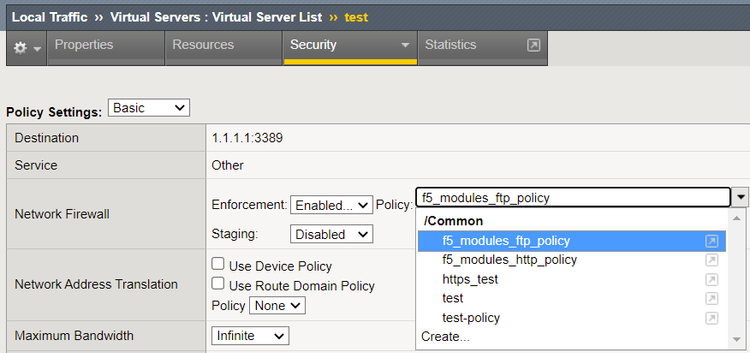 Configuring BIG-IP AFM firewall policies and rules with Ansible