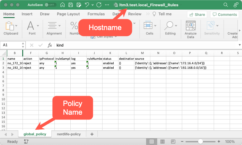 Export F5 BIG-IP Advanced Firewall Manager rules to Excel with iControl ...