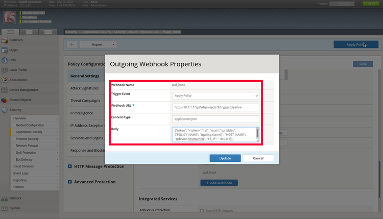 How to Manage F5 BIG-IP Advanced WAF Configuration Drift with Webhooks ...