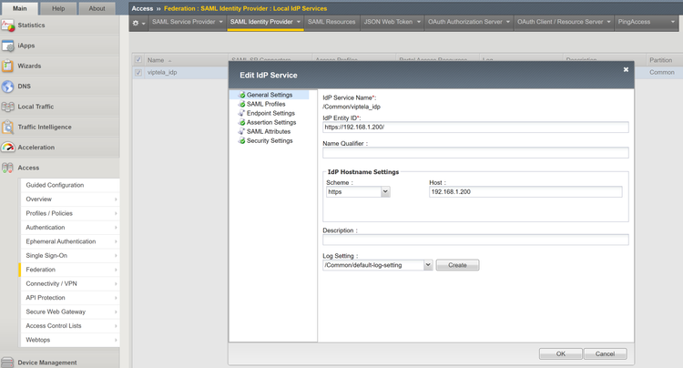 Cisco vManage integration F5 BIG-IP APM Identity Provider