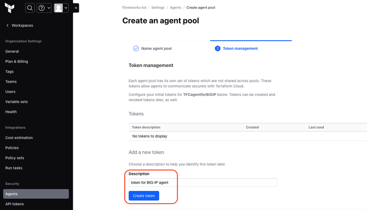 BIG-IP Orchestrate in private Data Center using Terraform Cloud Agent ...