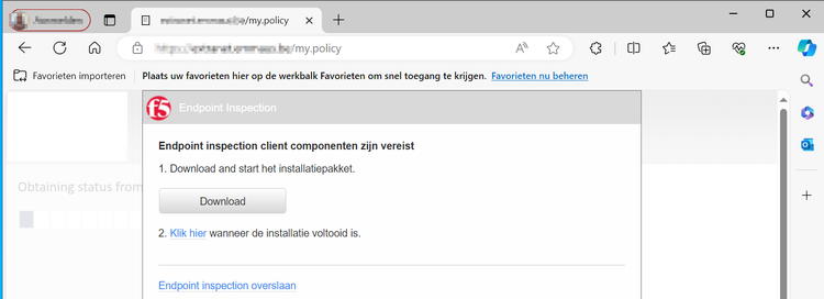 F5 VPN client + Endpoint Inspection | DevCentral