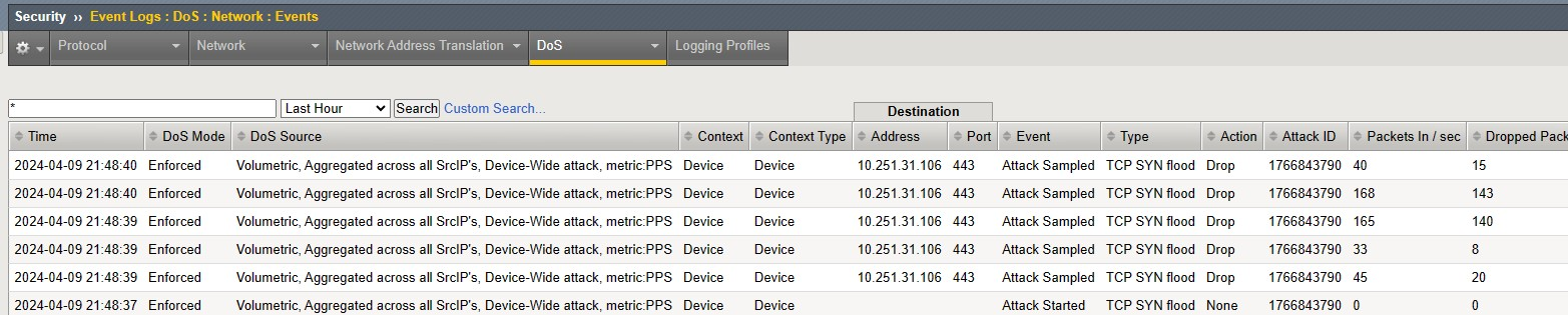 Sampling for F5 AFM DDOS Event Logs | DevCentral