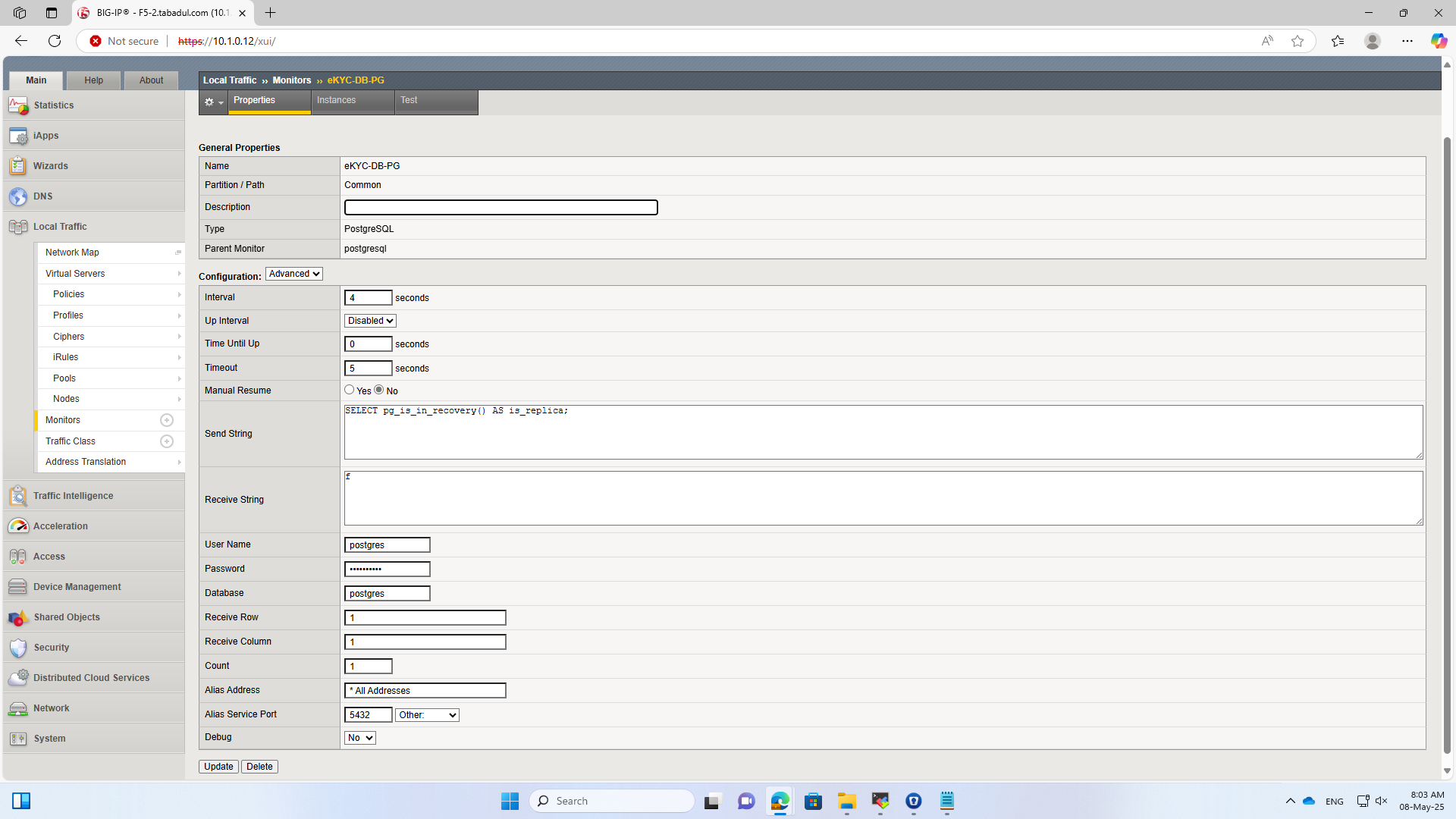 Postgress monitor | DevCentral